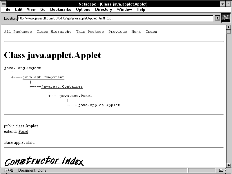 Chapter 9 -- Introducing the Java API