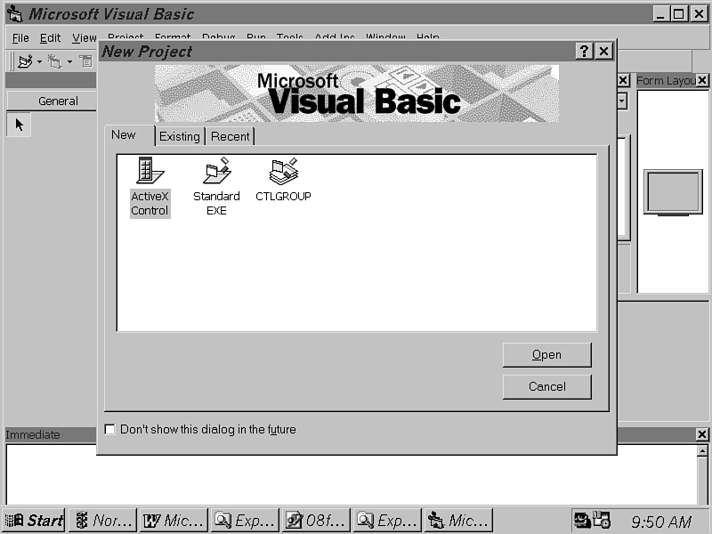Chapter 7 -- ActiveX and Visual Basic